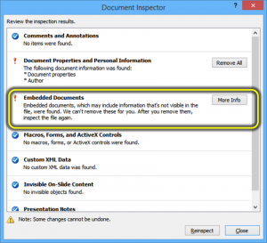 Updates to the PowerPoint Document Inspector may save your job | Think ...