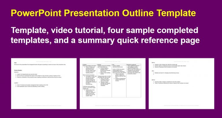 Lesson 1 – Creating a Presentation Outline | Think Outside The Slide