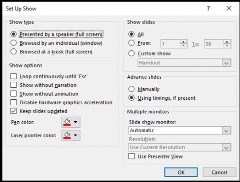 Presenter View in Teams (Windows, 1 screen) | Think Outside The Slide
