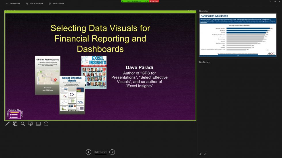 Presenter View in Zoom (Windows, 1 screen) | Think Outside The Slide