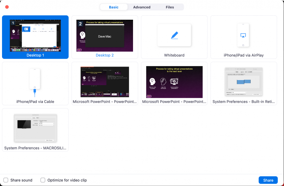 A sneaky way to add a second screen to use PowerPoint Presenter View in Zoom (Mac) with 1 ...