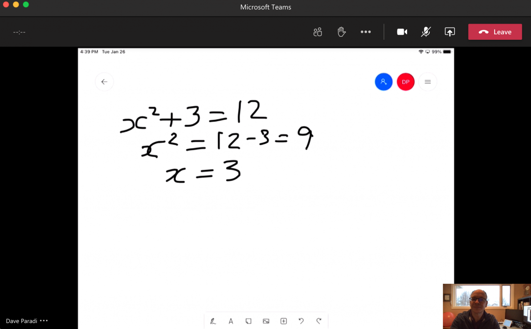 Display your iPad screen from your computer in a Microsoft Teams ...