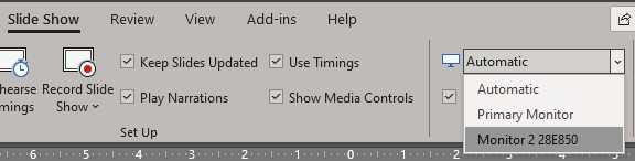 A sneaky way to add a second screen to use PowerPoint Presenter View in ...