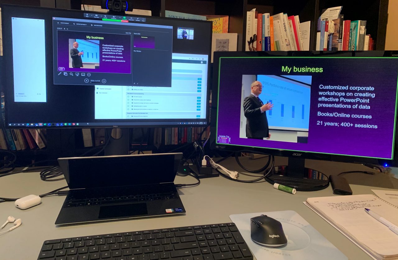 What’s on my screens when I deliver a virtual training session; my ...