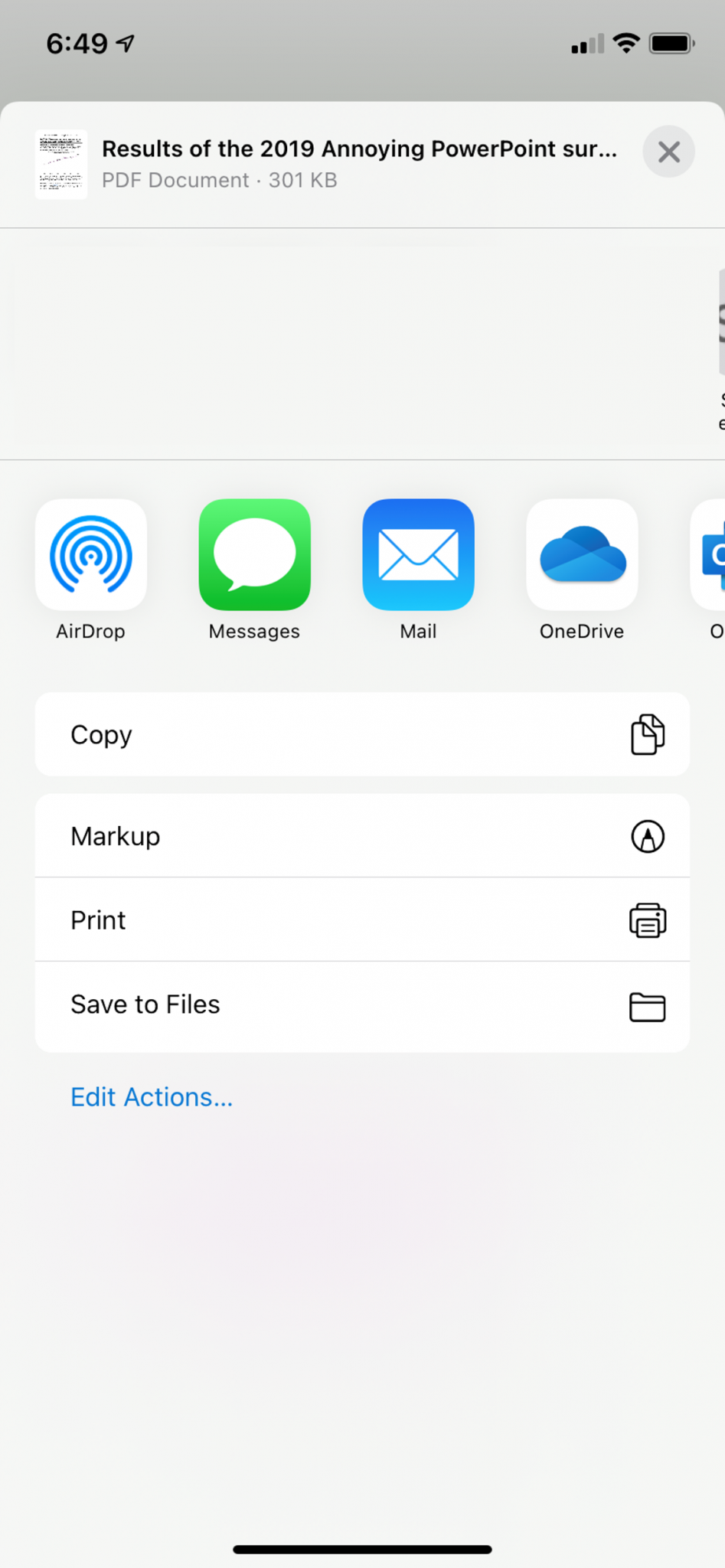 Adding a PDF document to OneNote in iOS or iPadOS so you can take notes ...