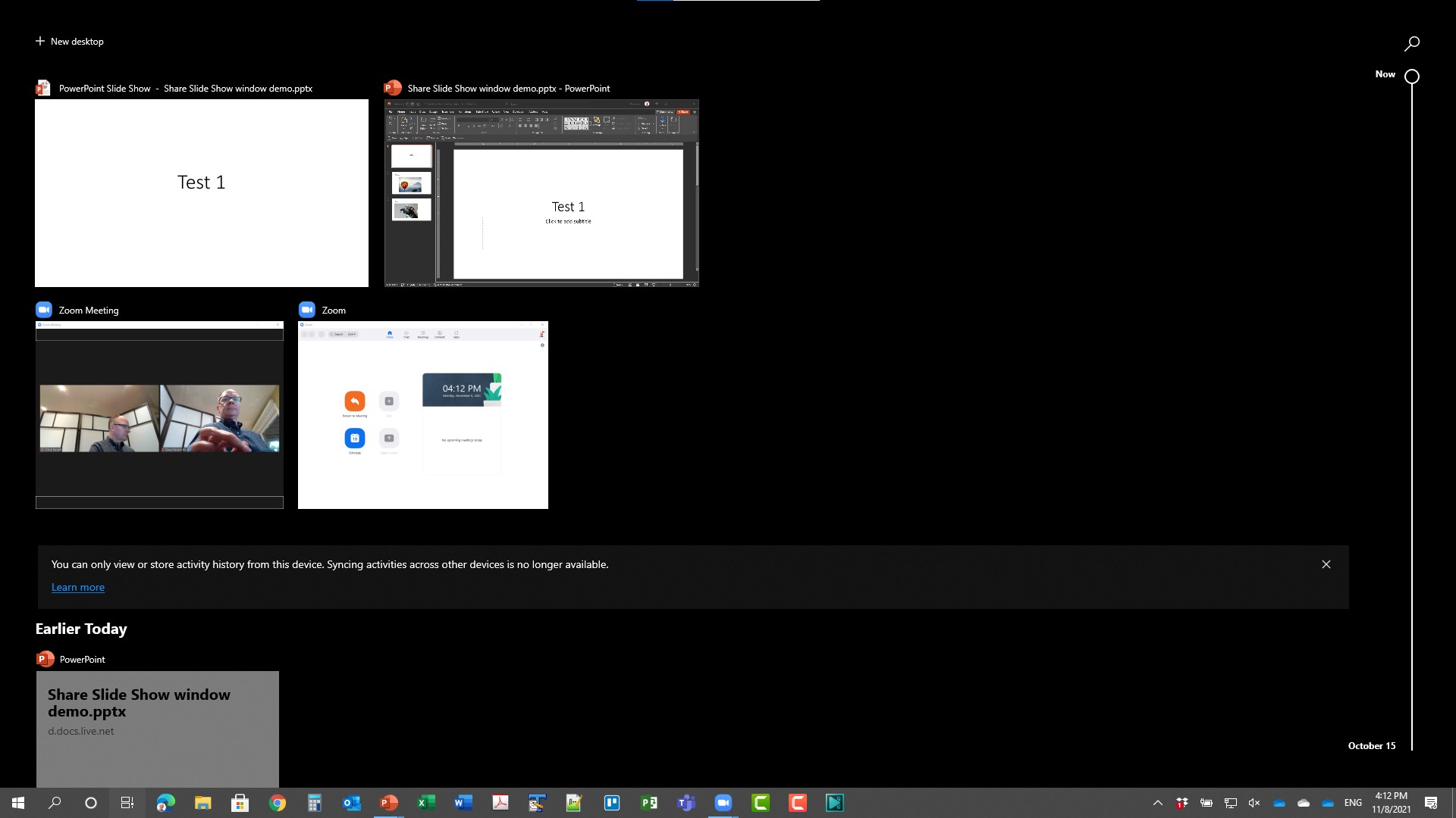 Share the Slide Show window instead of your single screen when using ...