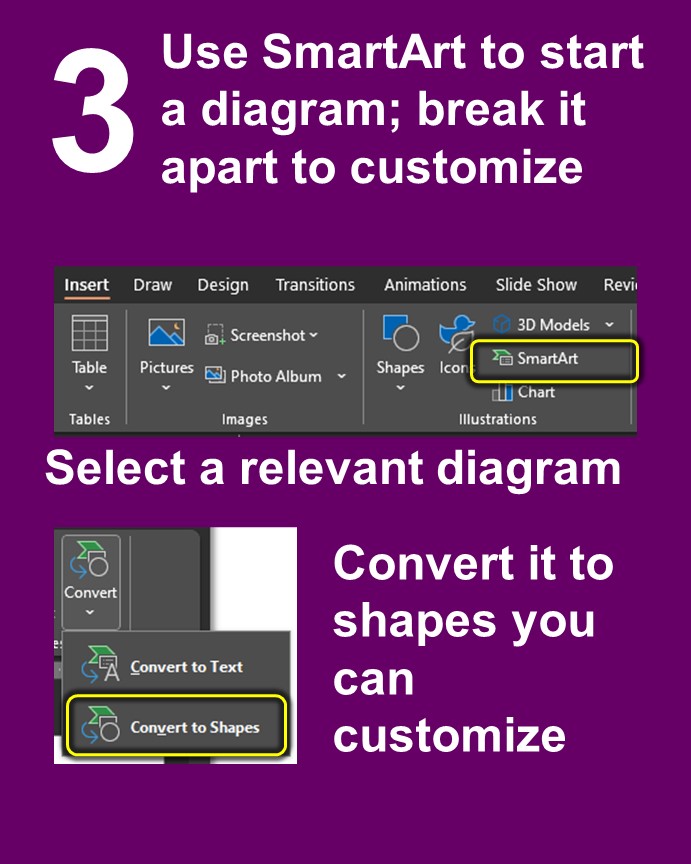 Three ways to use PowerPoint’s built-in content to make a job interview ...
