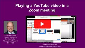 Playing a YouTube video in a Zoom meeting | Think Outside The Slide